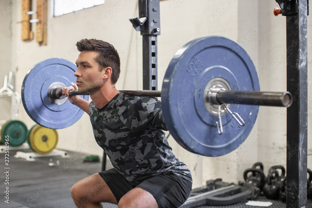 Heavy Squats Stock Photo | Adobe Stock