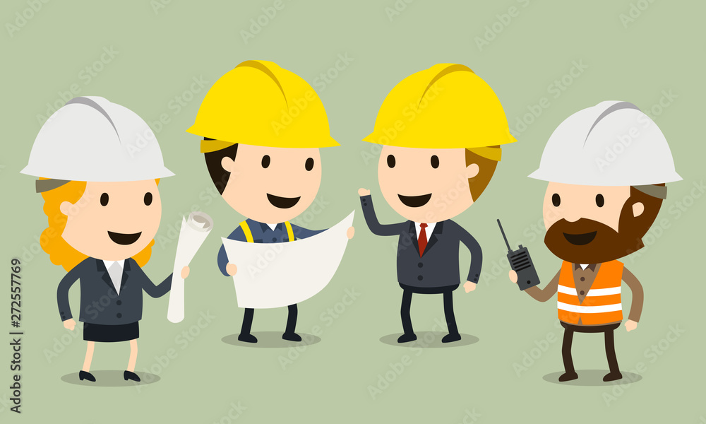 Construction Site Inspection, Vector illustration, Safety and accident ...