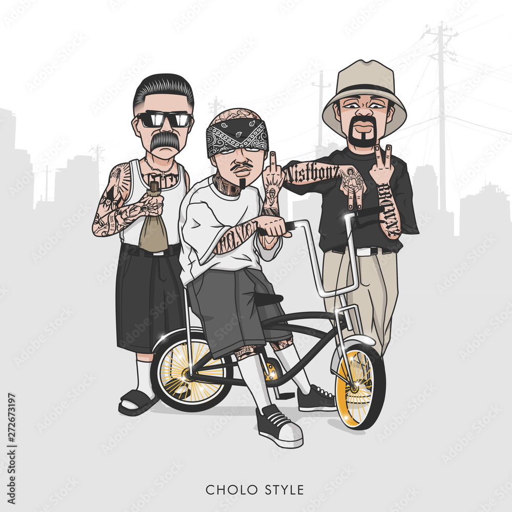 Cholo Style Stock Illustration | Adobe Stock