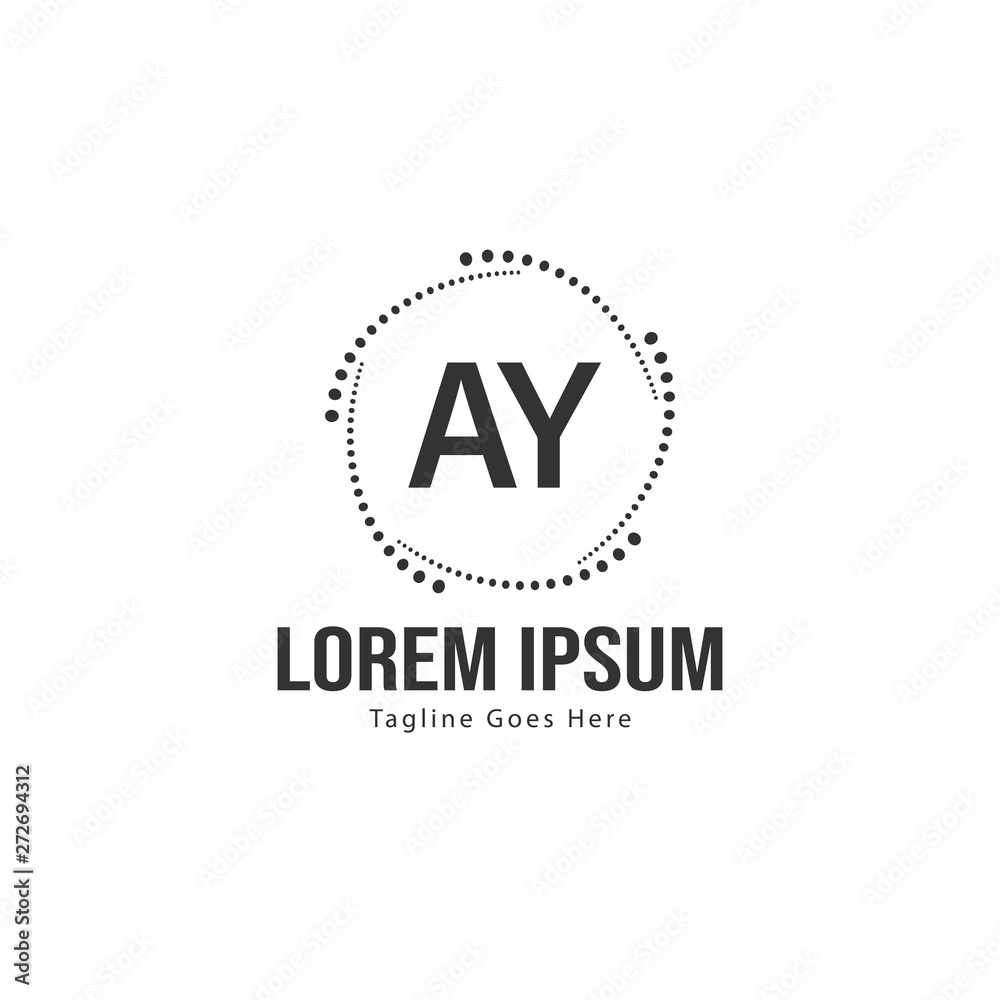 AY Letter Logo Design. Creative Modern AY Letters Icon Illustration ...