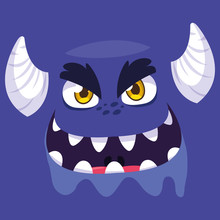 Purple Monster Face Free Stock Photo - Public Domain Pictures