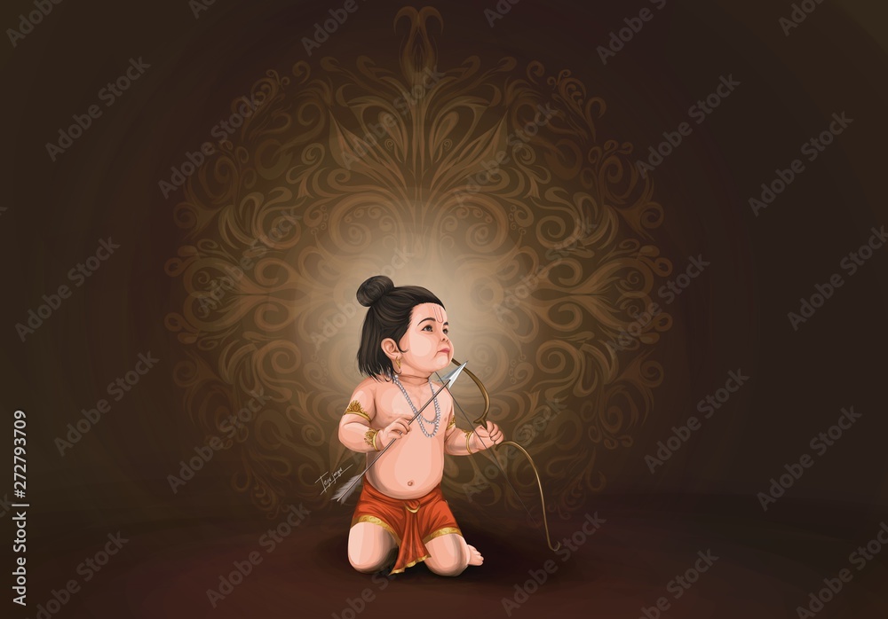 baby rama Stock Illustration | Adobe Stock