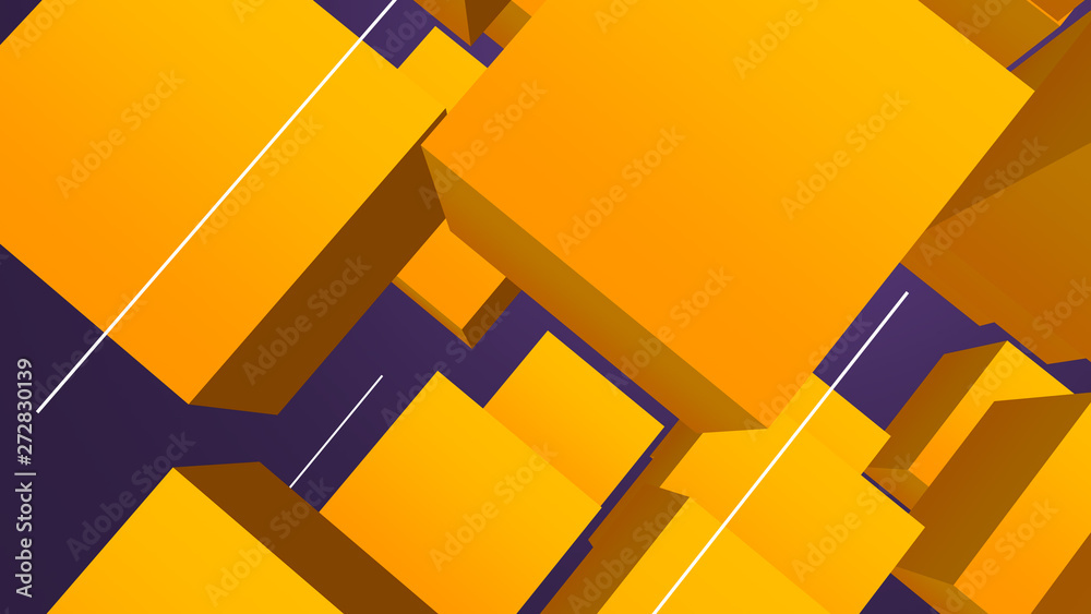 abstract, 3d, cube, box, block, design, square, illustration, white ...