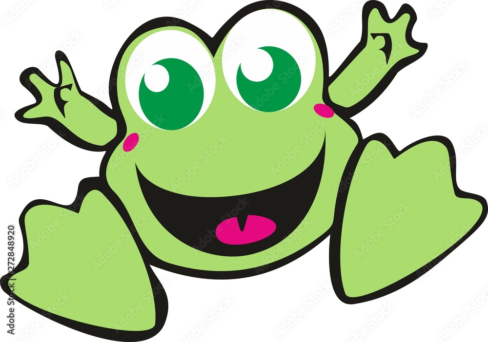 Sapo saltando Stock Vector | Adobe Stock