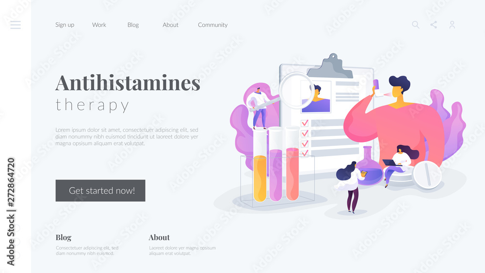 Man suffering from bronchial asthma, using puffer. Cough symptom ...