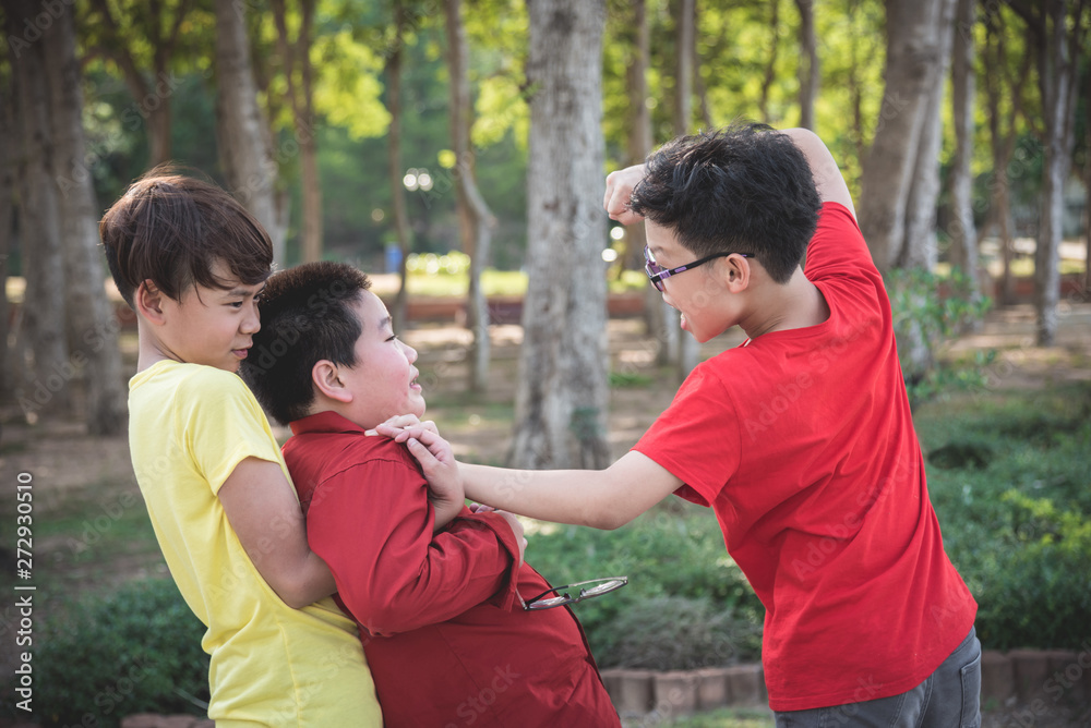 Asian schoolboy getting bullied ,Children fighting with classmate in ...