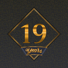 Flowery Purple Number 19 Free Stock Photo - Public Domain Pictures