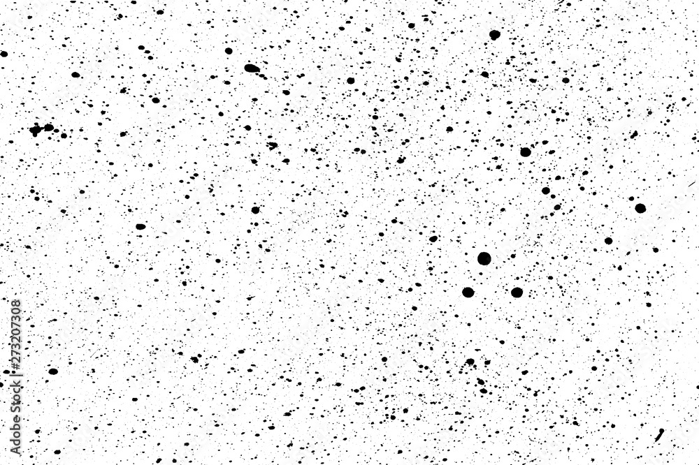 Paint splatter black over white. Ink blots grunge texture and ...