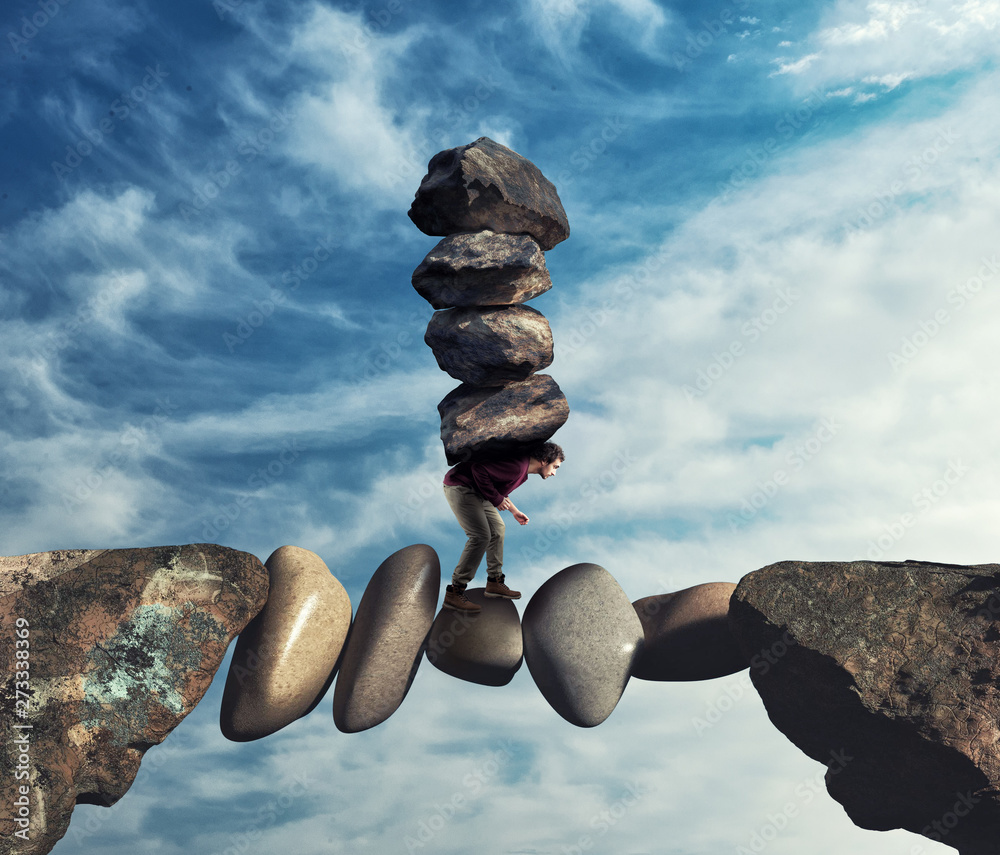 Carry stones Stock Photo | Adobe Stock