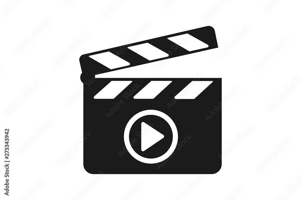 Clapper board icon simple element illustration can be used for mobile ...