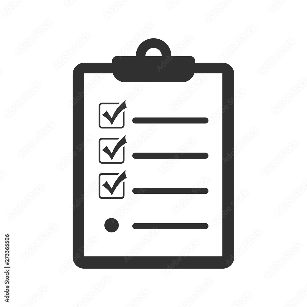 Check list icon vector illustration. One of set web icons. document ...
