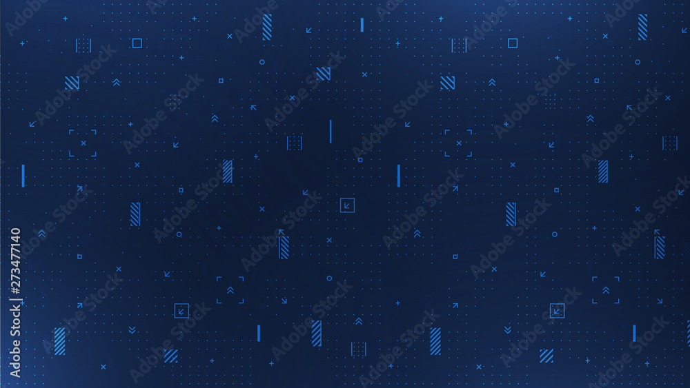 Digital technology background. Vector abstract data visualization. Gui ...