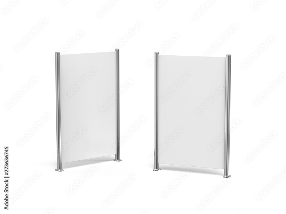 White blank empty high resolution Business roll up and standee banner ...