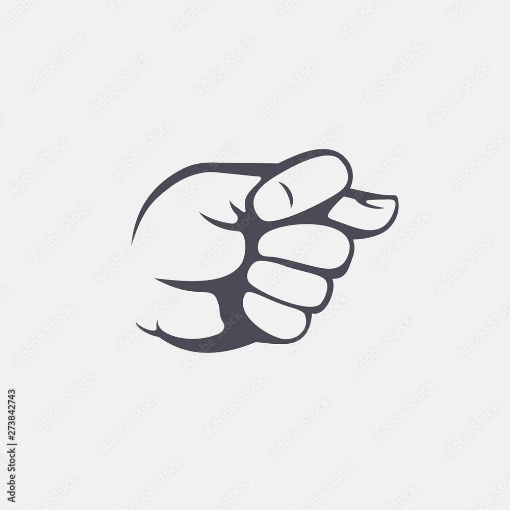 Vector de Stock Hand gesture. Fig sign. Vector illustration. | Adobe Stock