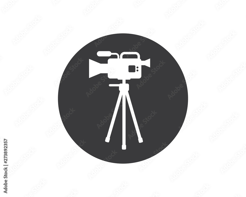movie,film recorder logo icon of industry film vector illustration ...