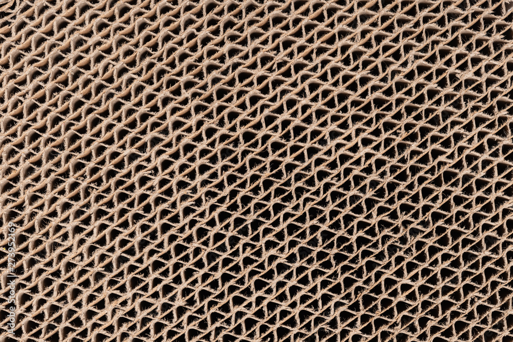 cross section of cardboard corrugated pattern as baskground and texture ...