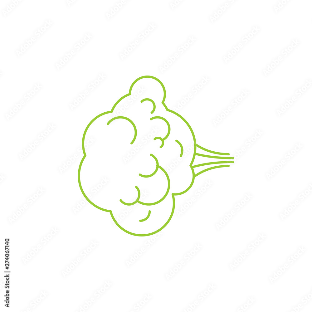 Fart Green gas isolated. Farting Vector texture Stock Vector | Adobe Stock