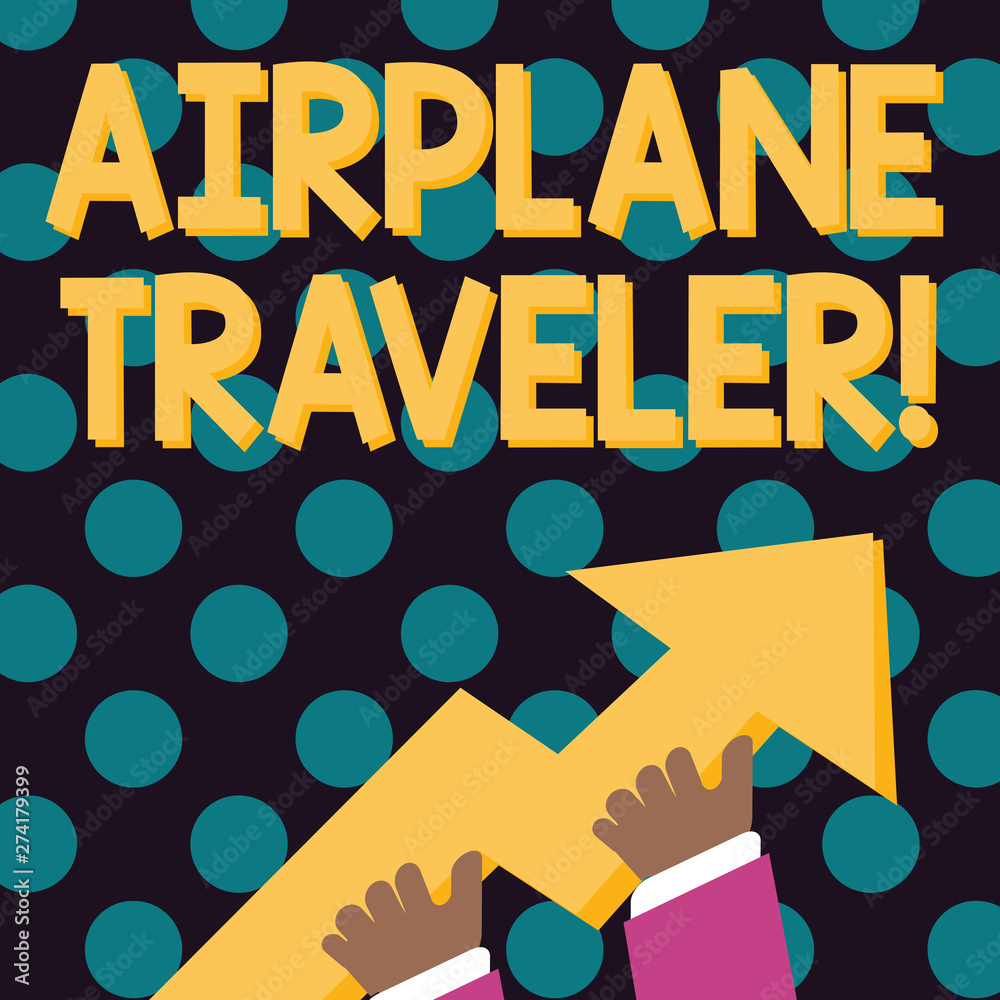 Word writing text Airplane Traveler. Business photo showcasing the ...