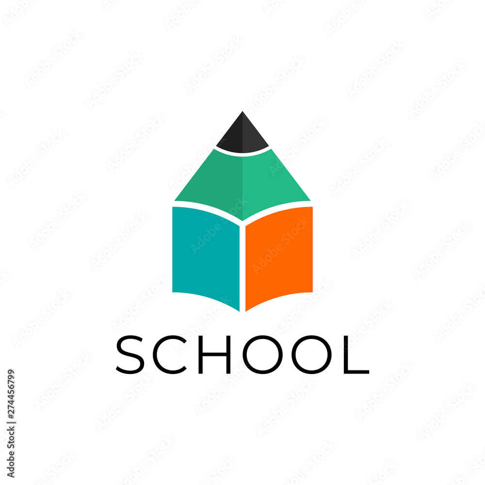 Education Logo School Symbol Book Logo Design Vector Illustration Stock ...