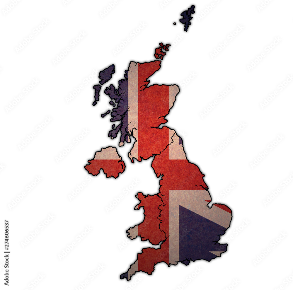 political map of united kingdom with member countries Stock ...