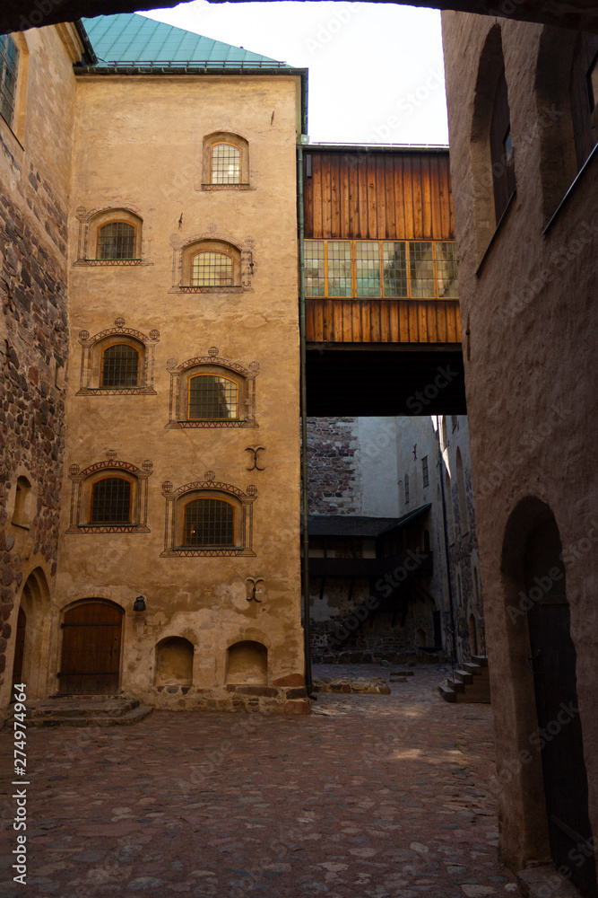 An opening in the fortress wall leads to the second, small, inner ...