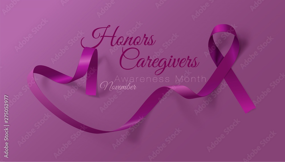 Stock-Vektorgrafik „Honors Caregivers. National Family Caregivers Month ...