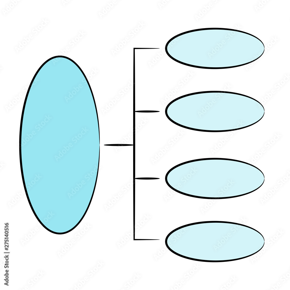 blue process diagram and hierarchy chart for presentation template ...
