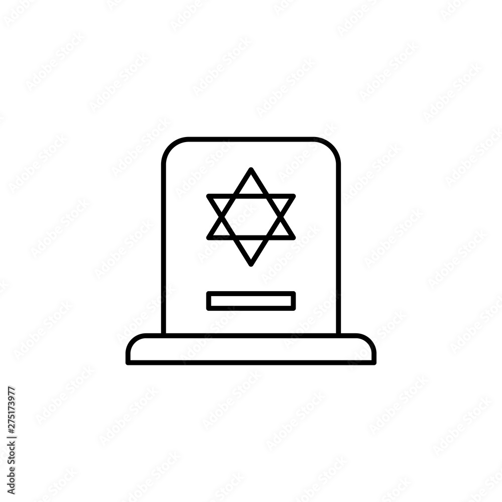 grave, death outline icon. detailed set of death illustrations icons ...