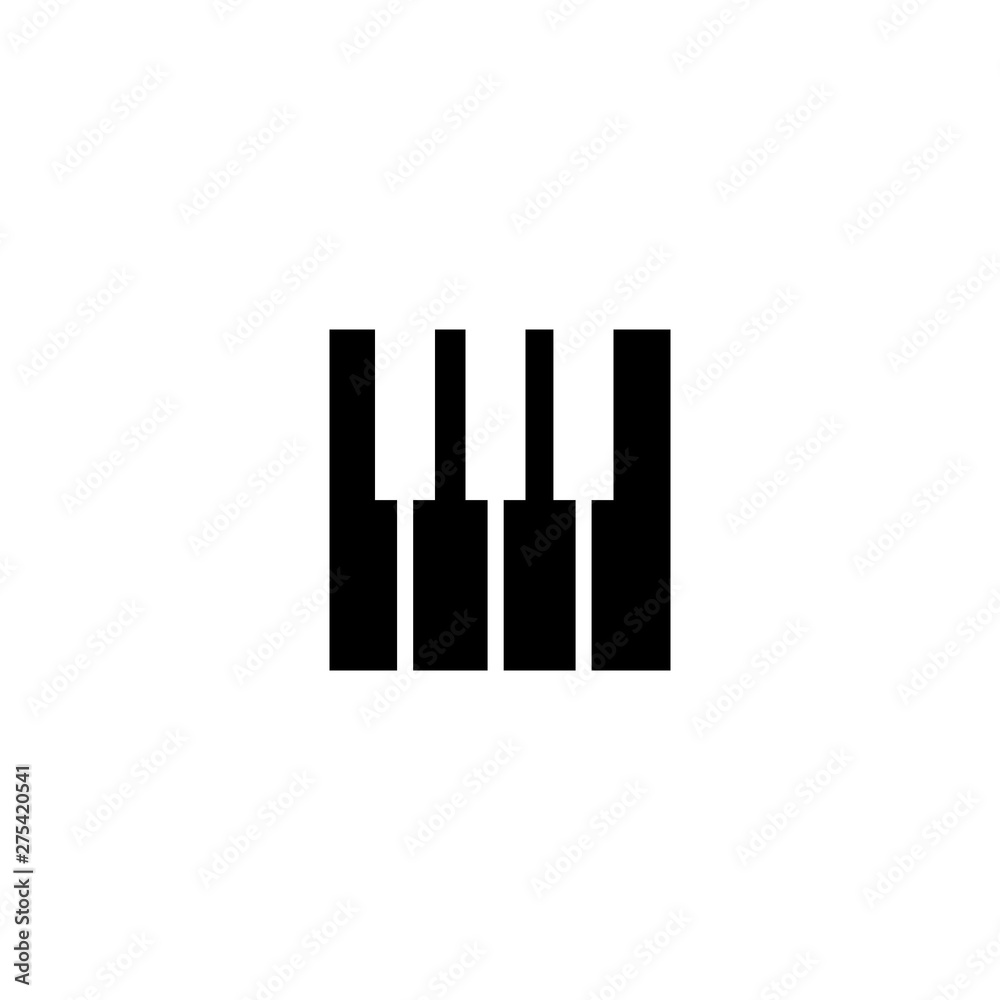 Piano Keys Silhouette