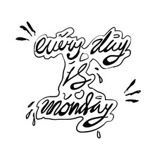 Happy Monday Graffiti Free Stock Photo - Public Domain Pictures