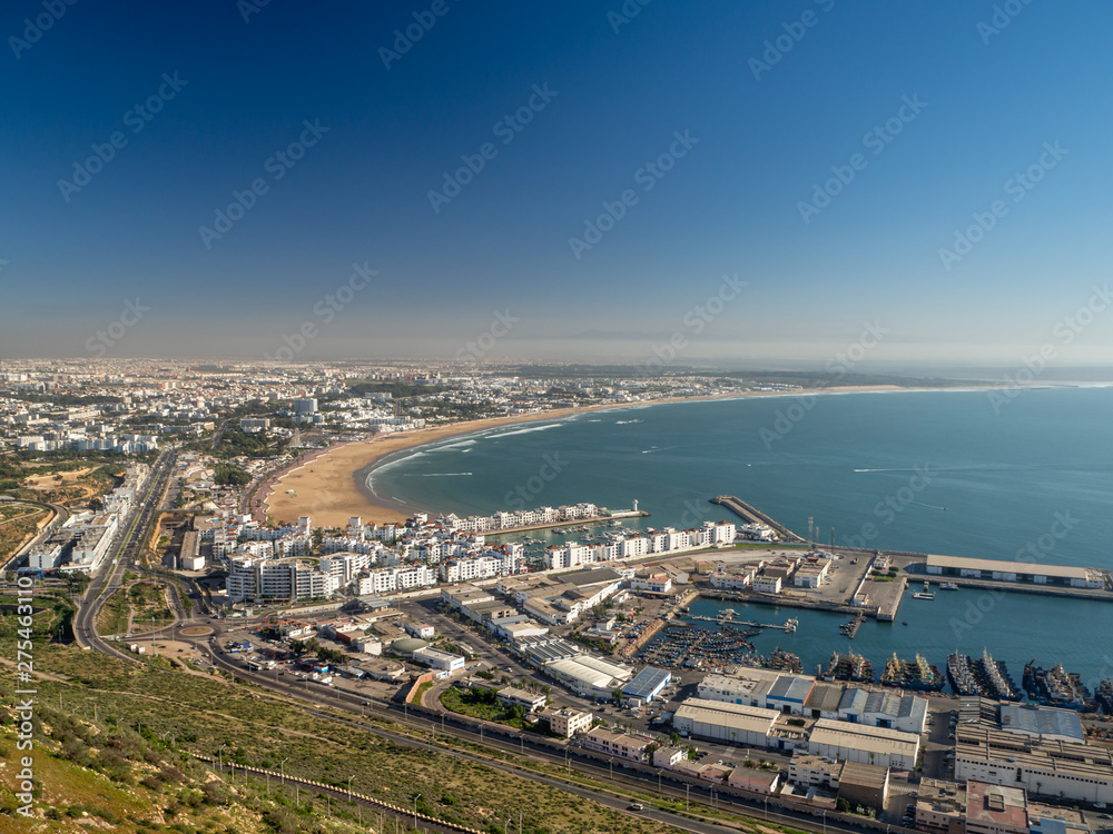 Agadir, Morocco, North Africa [Agadir central beach, sunset, plage dusk ...