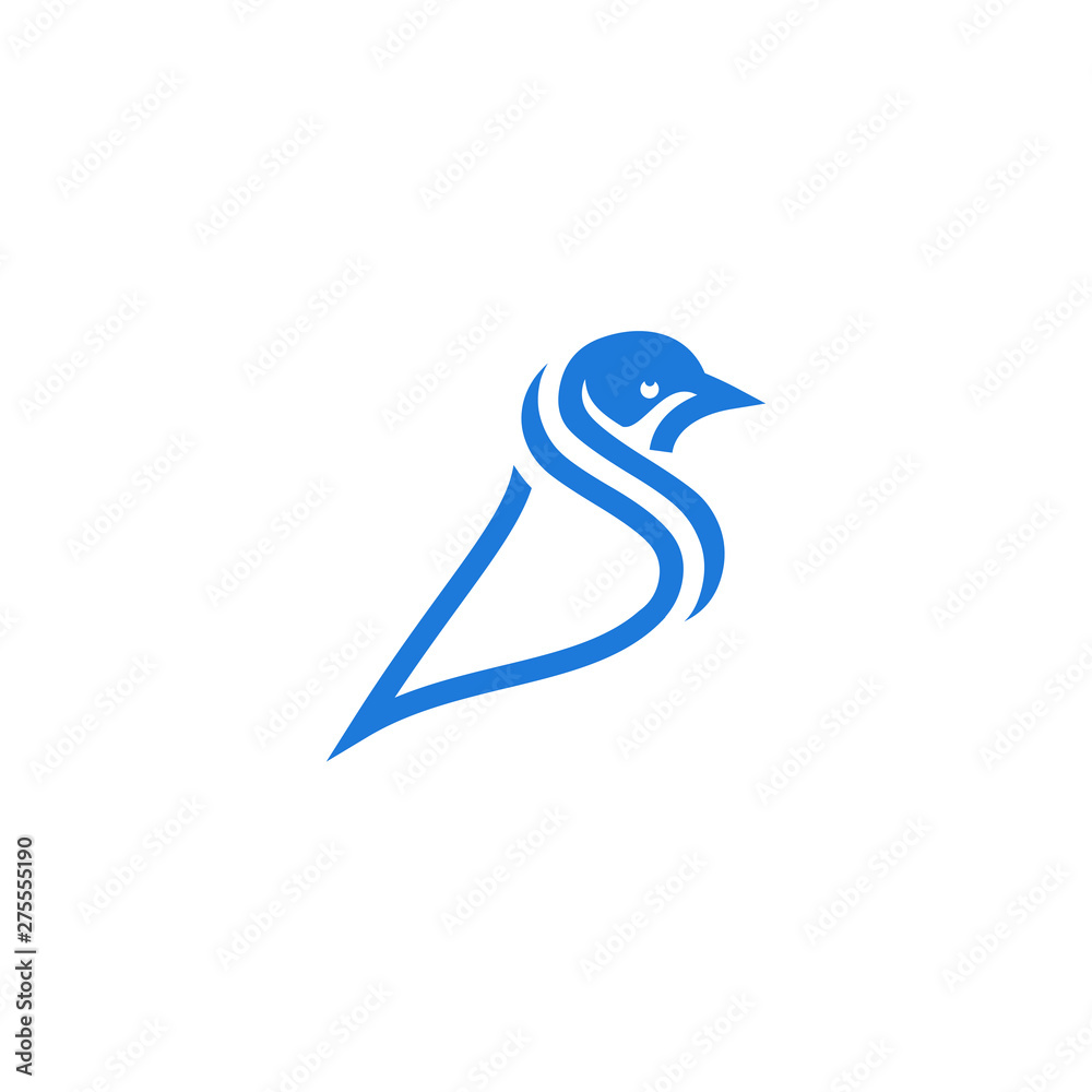 logo bird vector for inspiration Stock Vector | Adobe Stock