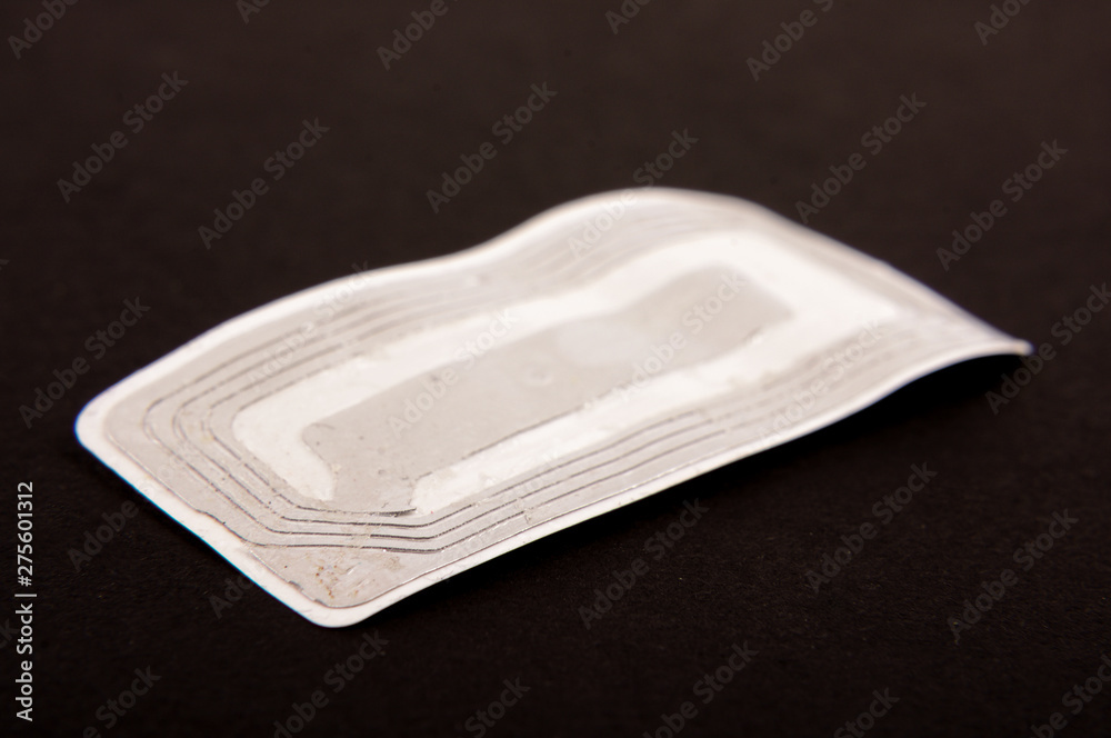 RFID smart label with integrated antenna Stock Photo | Adobe Stock