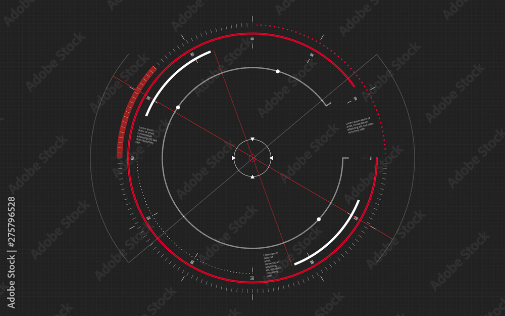 Sci-fi futuristic spaceship crosshair. HUD user interface. Techno ... Sci-fi futuristic spaceship crosshair. HUD user interface. Techno ...