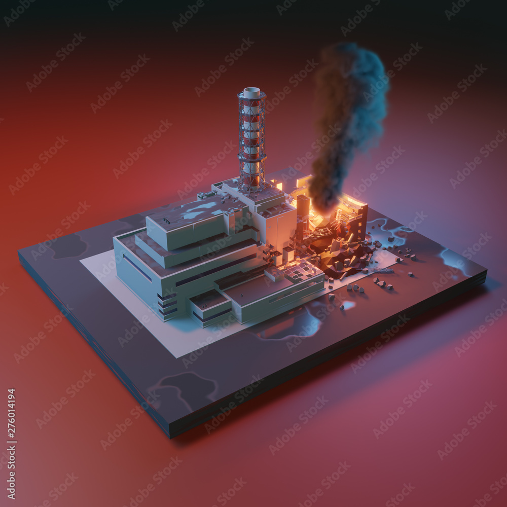 Chernobyl disaster catastrophe, nuclear accident. Chernobyl nuclear ...