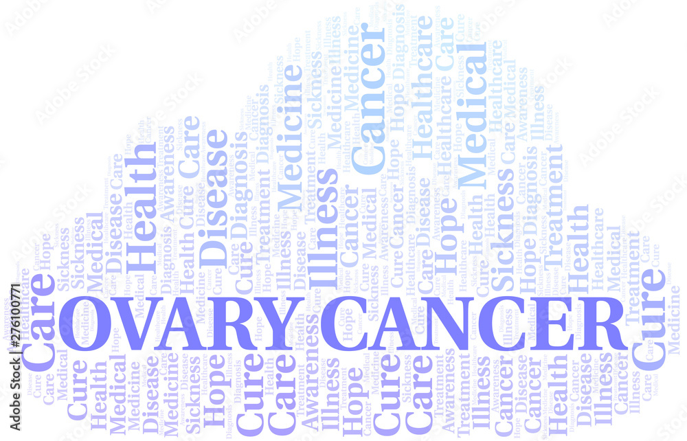 Ovary Cancer word cloud. Vector made with text only. Stock Vector ...