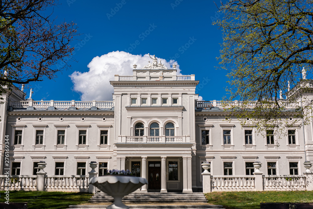 Manor house, palace with park of Duke Oginskis in Plunge, Lithuania ...
