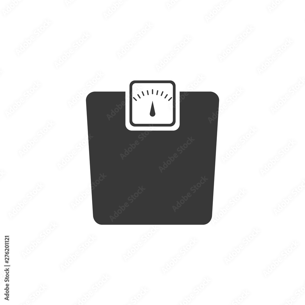 Weight Scale icon symbol template black color editable. simple logo ...
