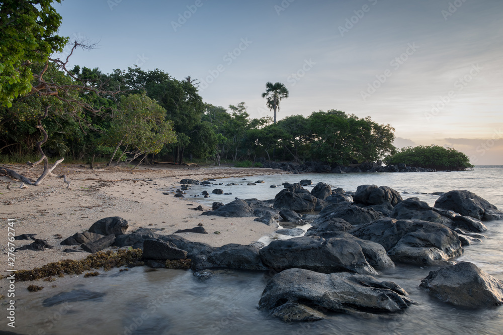 Beautiful scene of Bama Beach, Baluran. Baluran National Park is a ...