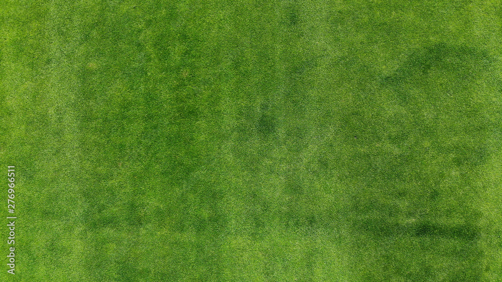 Aerial. Green grass texture background. Top view from drone. Stock ...