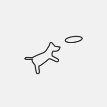 Dog Catching Ball Silhouette Free Stock Photo - Public Domain Pictures
