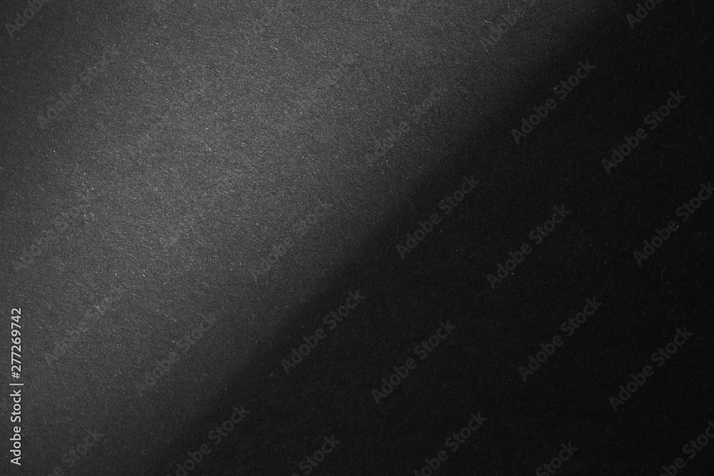 black paper texture or background with spotlight, dark wall backdrop ...