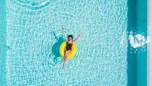 Woman On Pool Float Free Stock Photo - Public Domain Pictures