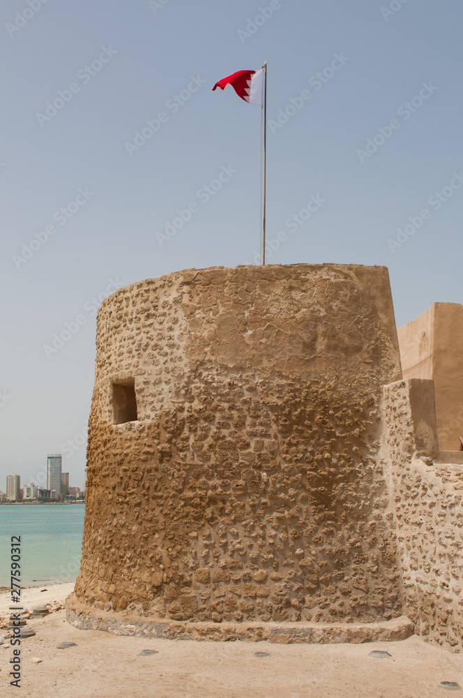 Bu Maher Fort, Muharraq Island, Bahrain. Also known as Qal'at Bu Maher ...