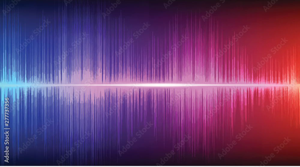 Vetor Colorful Digital Sound Wave Low and Hight richter scale ...
