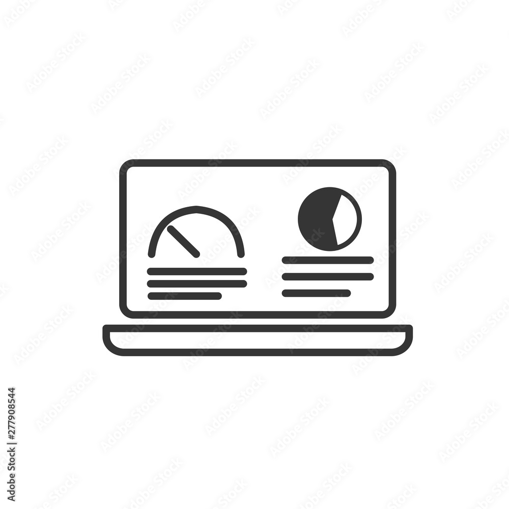 Project dashboard linear icon template color editable. Dashboard in ...