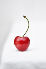 Single Red Cherry Free Stock Photo - Public Domain Pictures