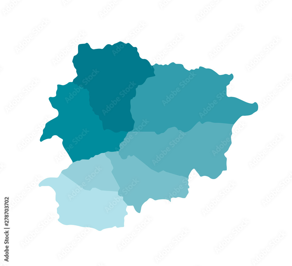 Vector isolated illustration of simplified administrative map of ...