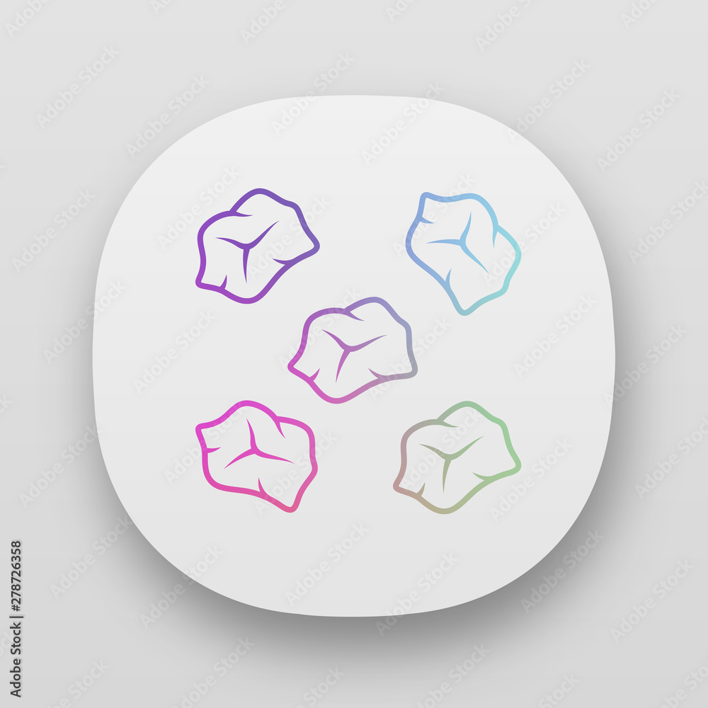 Pre cut app icon. Butchers meat. Meat production and sale. Ingredient ...