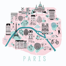 Paris Plan Map Free Stock Photo - Public Domain Pictures